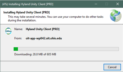 OnBase: Hyland Unity Client Upgrade Instructions | Ohio University