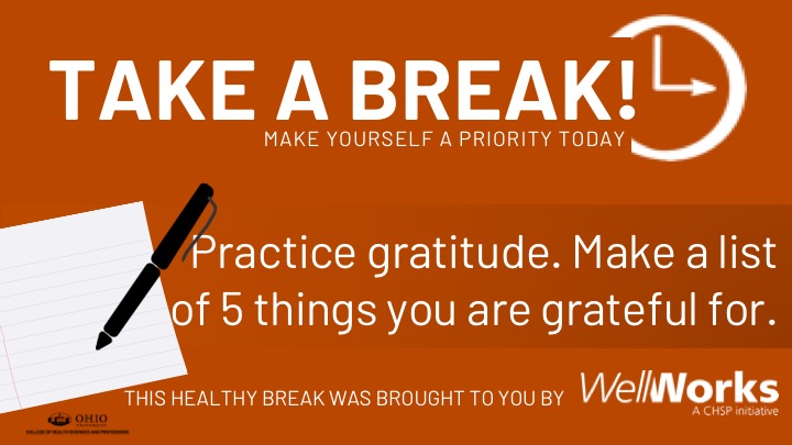Healthy Breaks Campaign | Ohio University