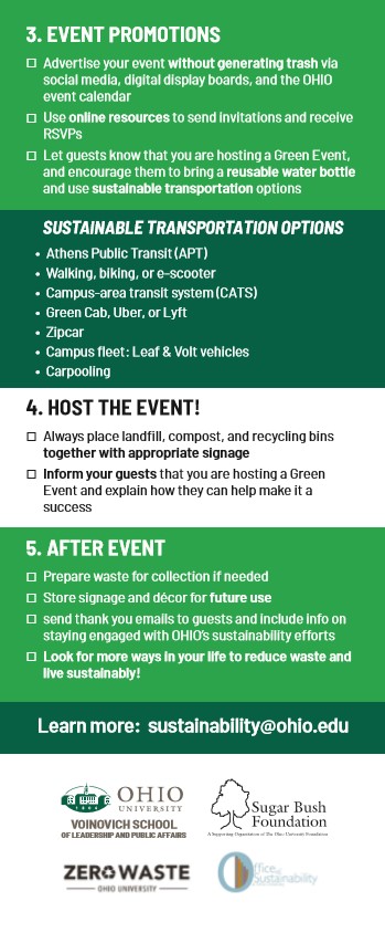 Green Events | Ohio University