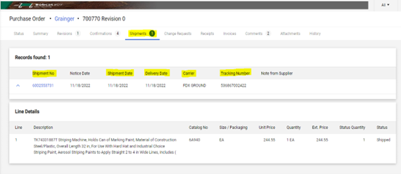 Added delivery tracking features now available with preferred supplier ...