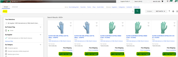 BCB: Preferred Supplier VWR Catalog