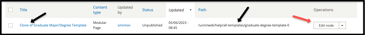 Clone Existing Pages | Ohio University