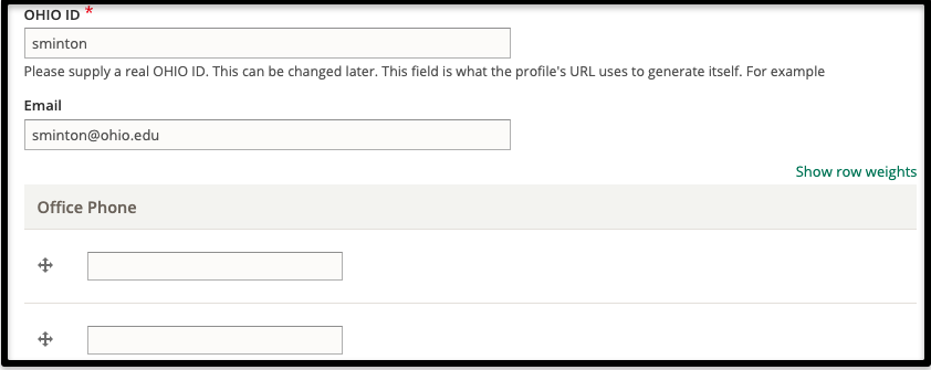Create Profile | Ohio University