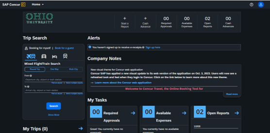 SAP Concur: New Visual Themes for Application