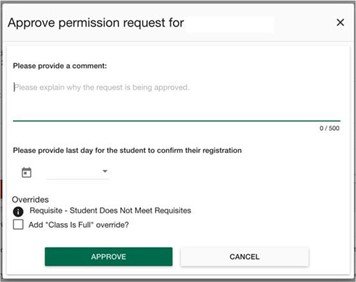 Class Permission | Ohio University