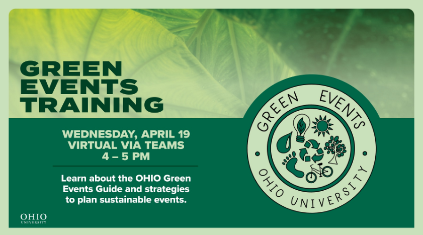 Greening OHIO Initiative increases sustainability for on-campus events