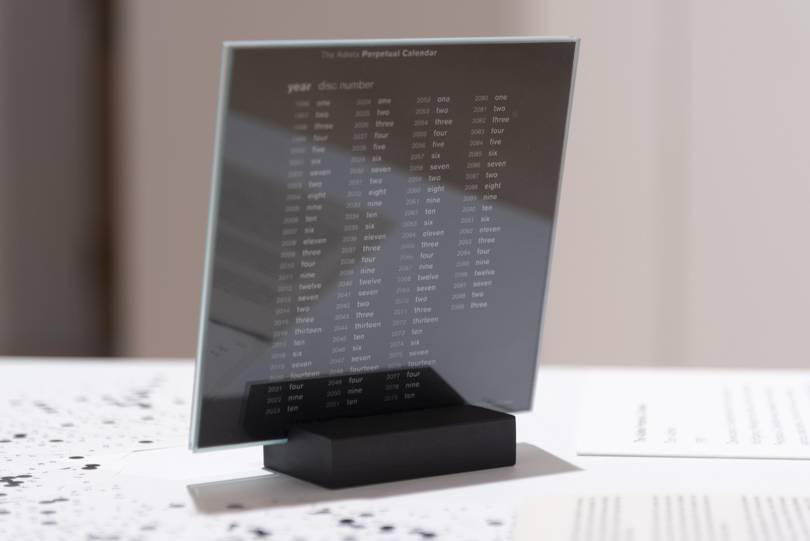 The Adleta Perpetual Calendar | Ohio University