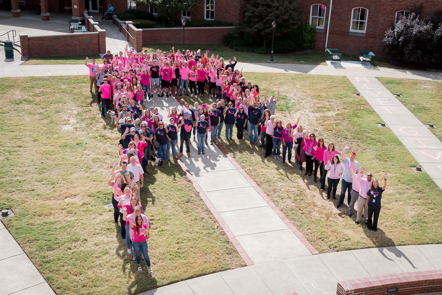 OHIO Southern observes Pink Week with Wellness Walk for faculty member