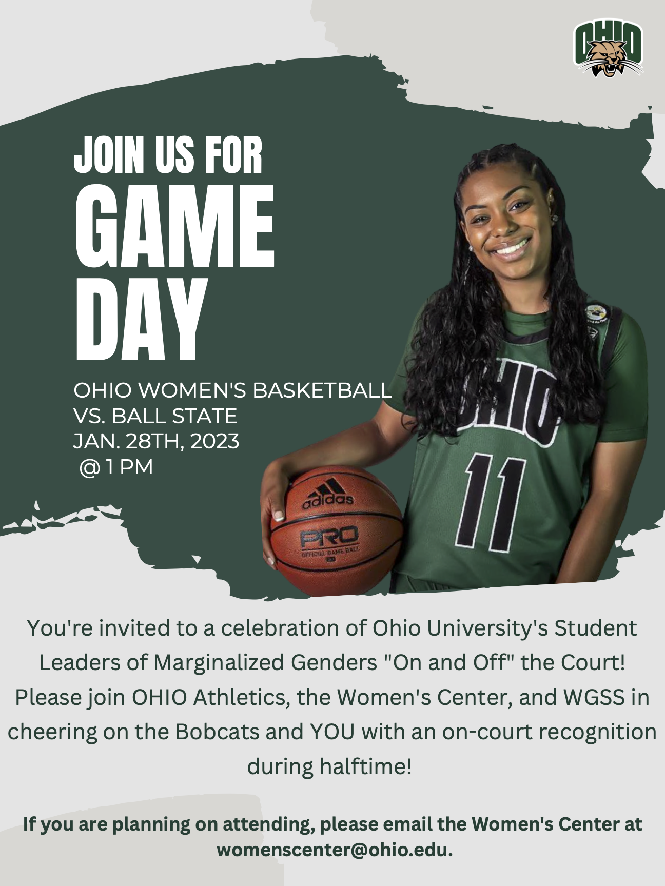 OHIO Athletics and Ohio University Women’s Center to host halftime ...