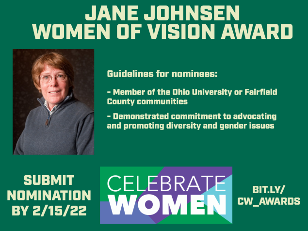 OHIO Lancaster seeking nominations for the Jane Johnsen Women of Vision ...